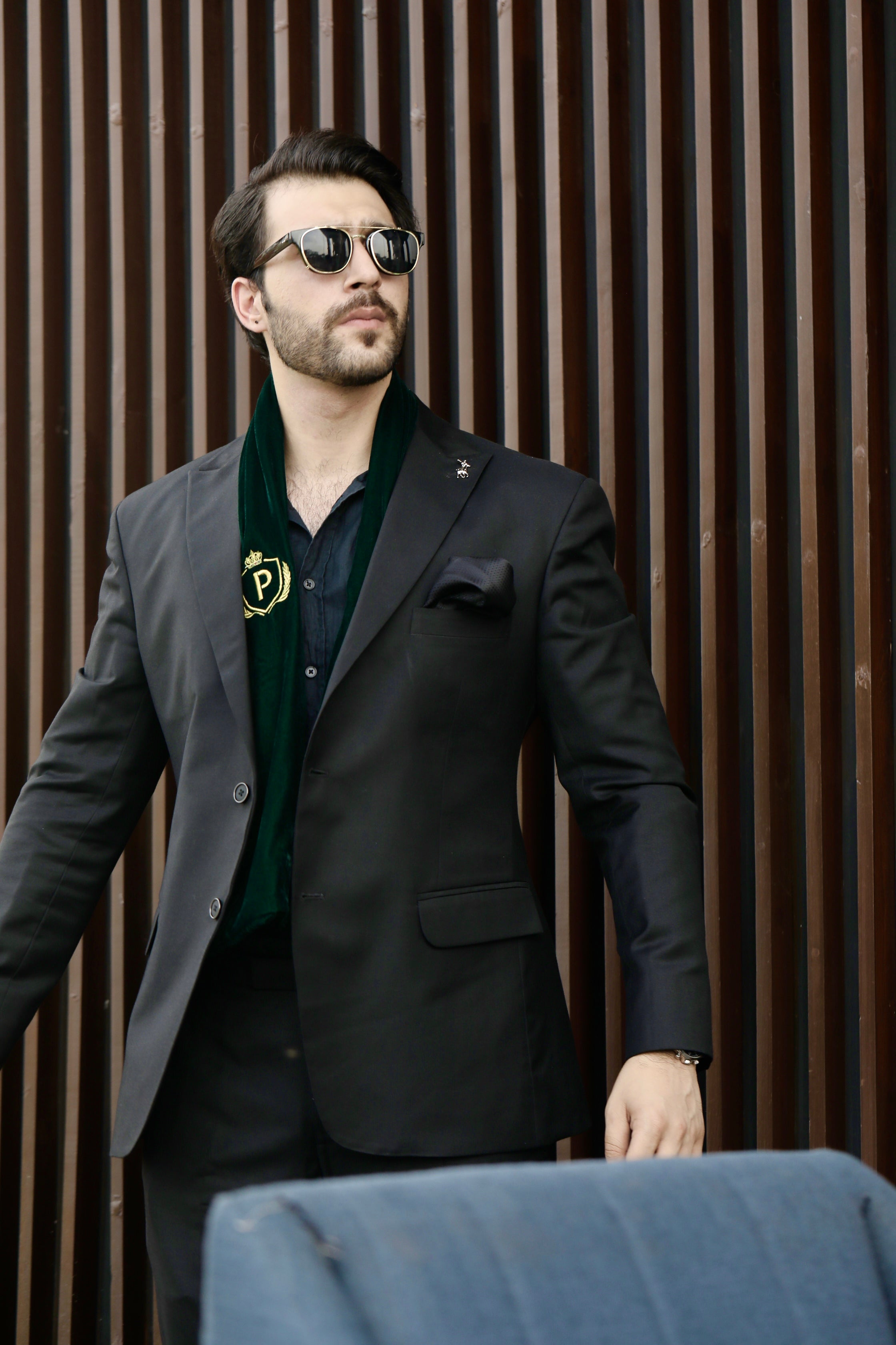 Midnight Black - Structured Suit – POPPLIN